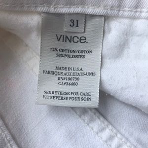 Vince | Shorts | Vince White Jean Shorts | Poshmark